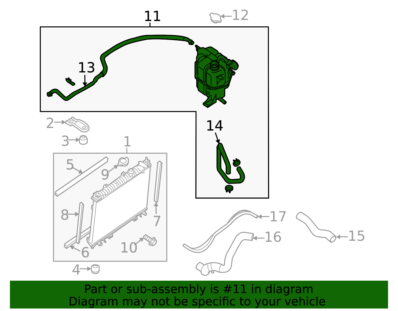 2020-2023 Nissan Frontier Reservoir Assembly 21710-9BT2A | Nissan Parts ...