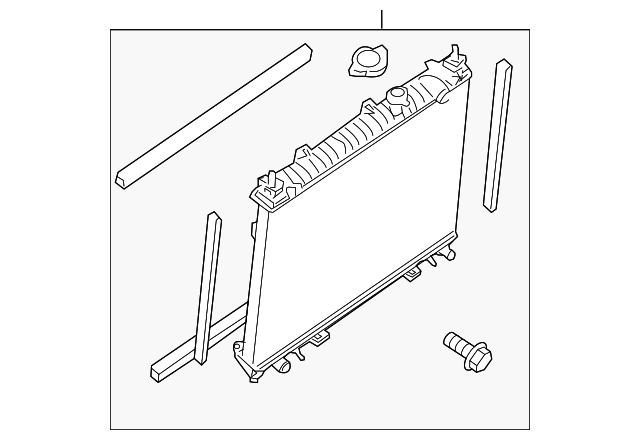 2020-2024 Nissan Frontier Radiator Assembly 21410-9BT2A | OEM Parts Online