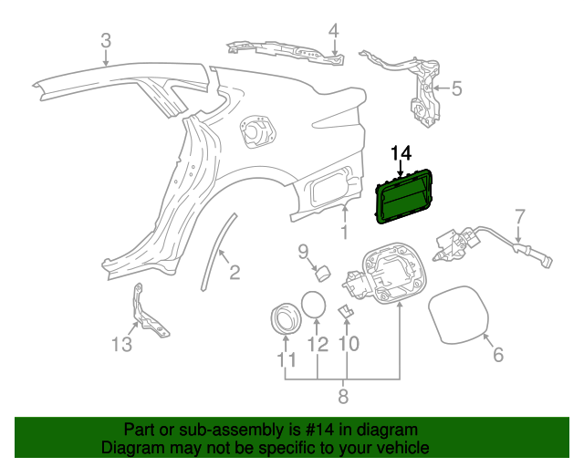 2014-2021 Lexus Pressure Vent 62940-12170 | OEM Parts Online