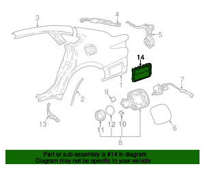 2014-2021 Lexus Pressure Vent 62940-12170 | OEM Parts Online