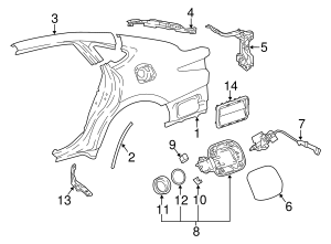 2018-2021 Lexus Fuel Door 77350-50060 | OEM Parts Online