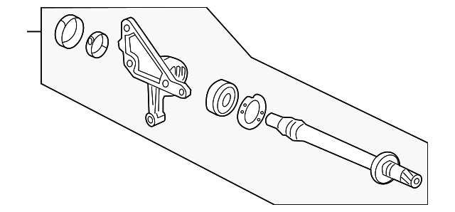 44500-TP6-A00 - Shaft Assembly Half - 2010-2012 Honda | Honda Factory Parts