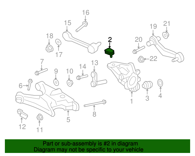 33526776376 - 2008-2019 BMW X6 Knuckle Stopper (33-52-6-776-376) | BMW ...