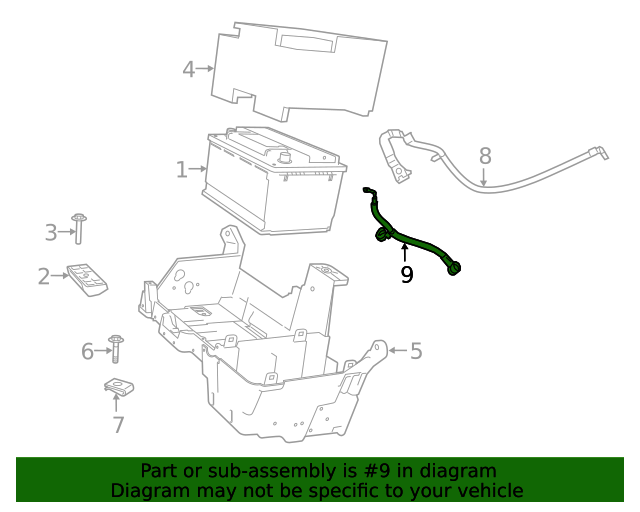 68360692AD - Battery Negative Wiring - 2019-2020 Mopar | Mopar Parts Canada