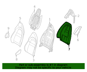 971-881-971-T-P80 - Seat Back Panel 2017-2023 Porsche Panamera ...