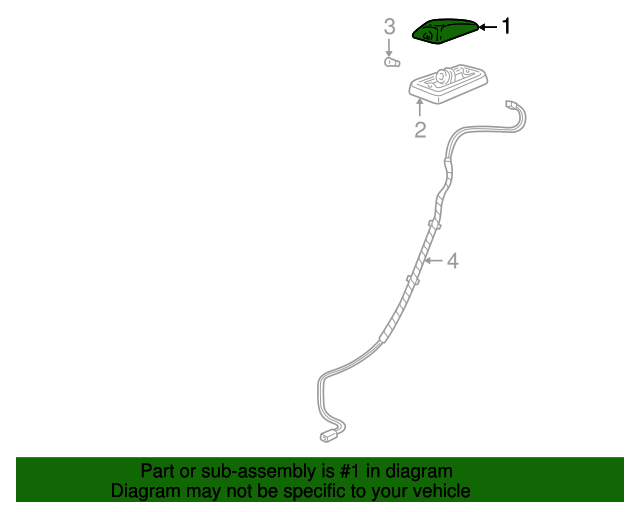 1988-2000 GM Amber Roof Clearance Lamp Lens 15951646 GM | GMPartsDirect.com