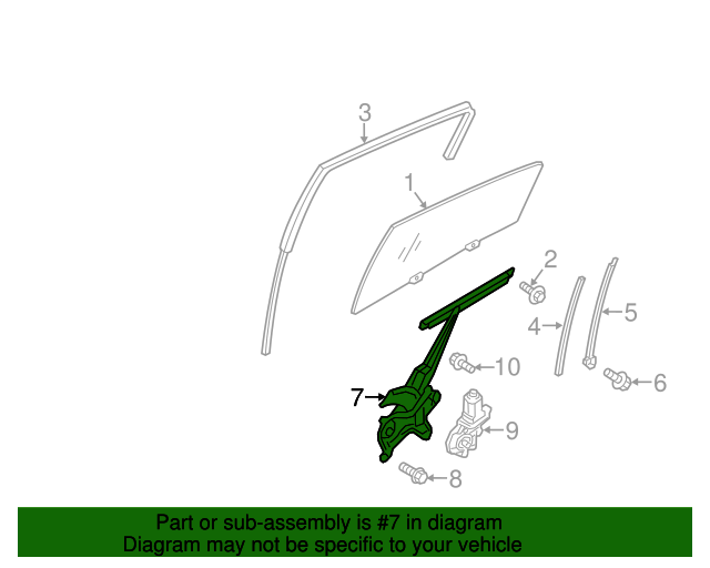 5743A419 - Window Regulator 2021-2024 Mitsubishi | Mitsubishi Direct Parts