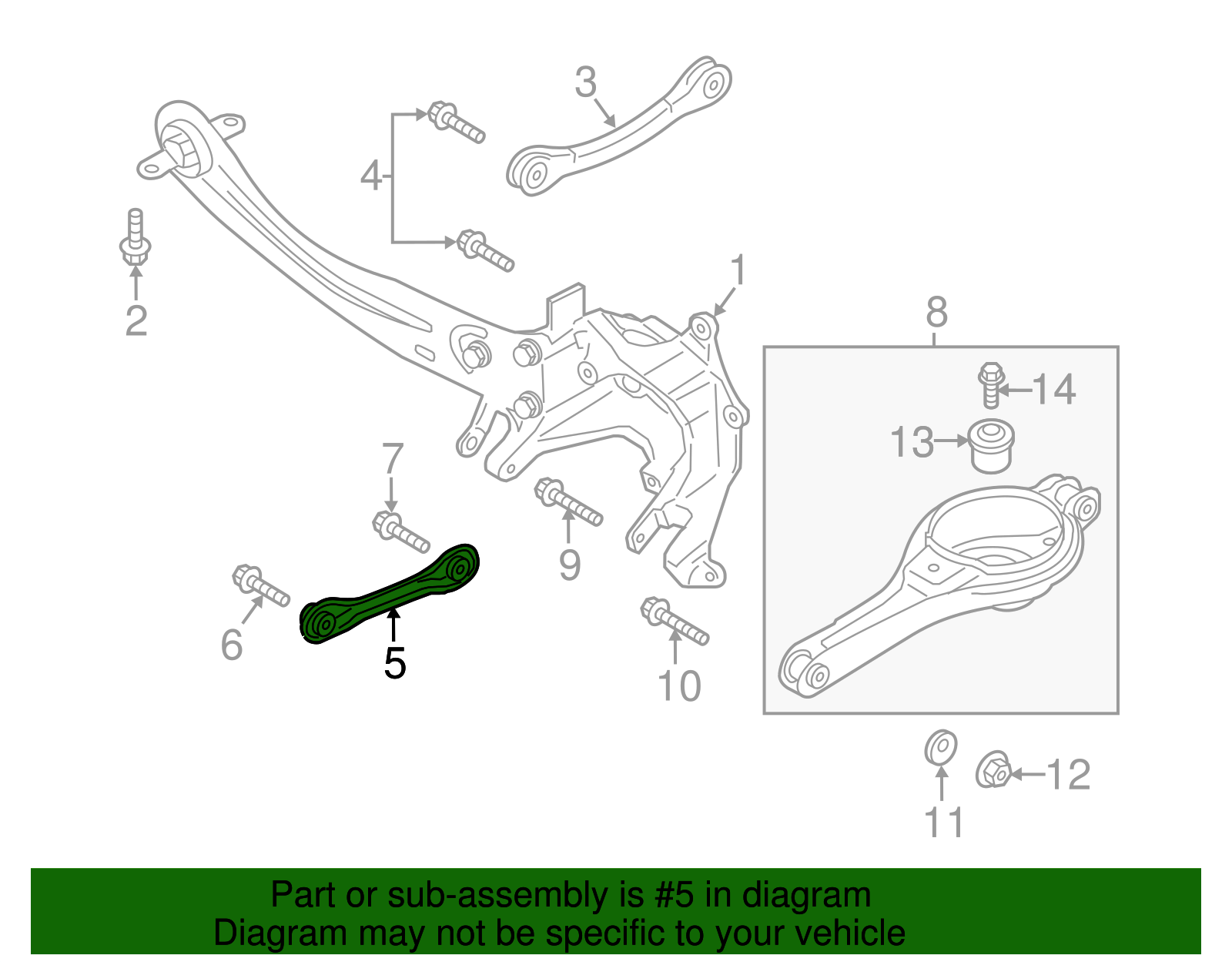 MCS-190178 - Motorcraft™ Lower Arm - 2013-2019 Ford Escape | Eastgate ...