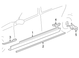 203-698-16-54 - Rocker Panel Guard 2001-2007 Mercedes-Benz ...