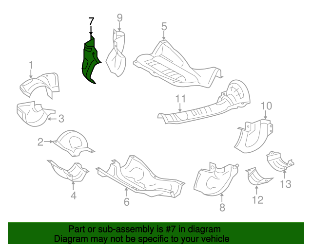 2015-2019 Subaru Front Shield 44651AE36A | Subaru Parts For You