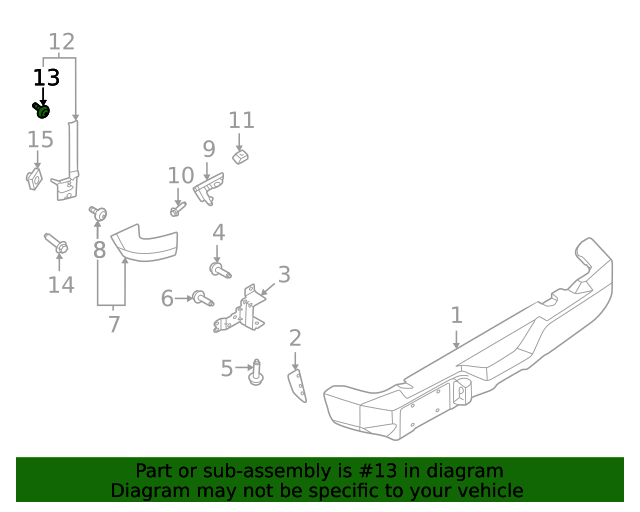 2018-2023 Ford Extension Pin W719667-S300 | TascaParts.com