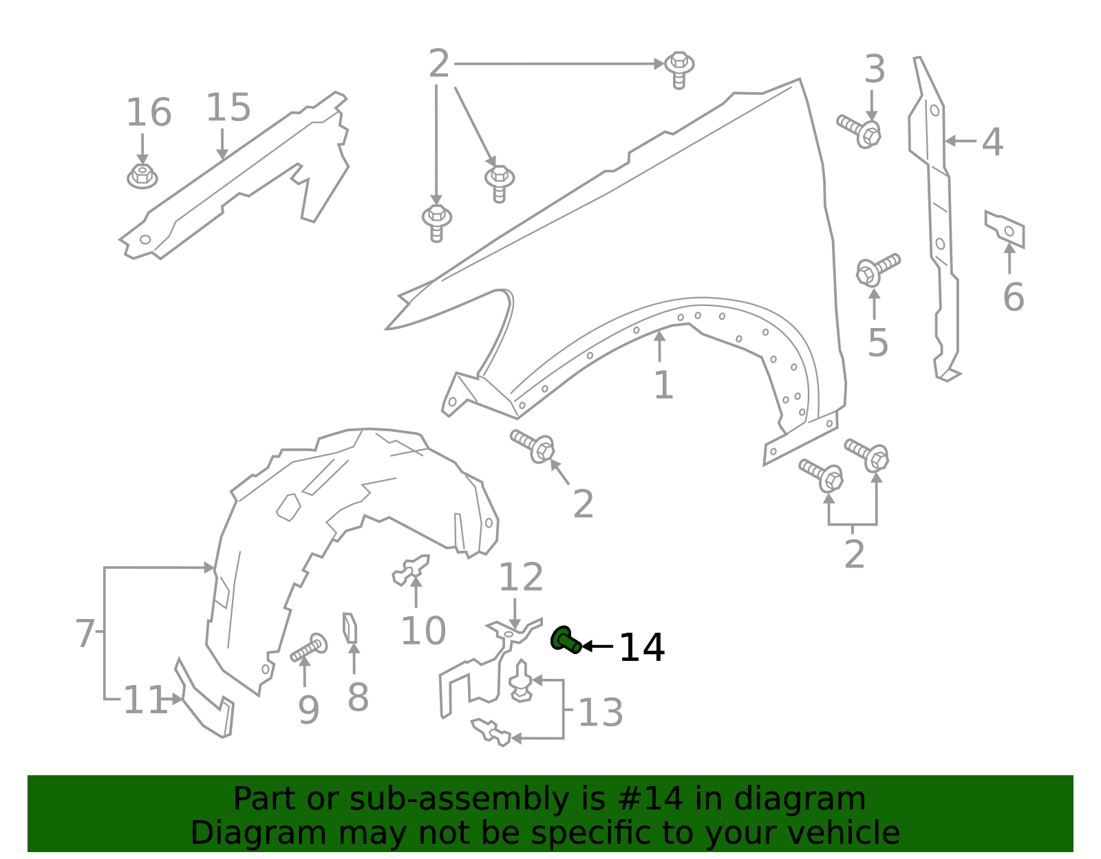 2020-2025 Ford Splash Shield Nut W719534-S300 | Ford OEM Parts Outlet