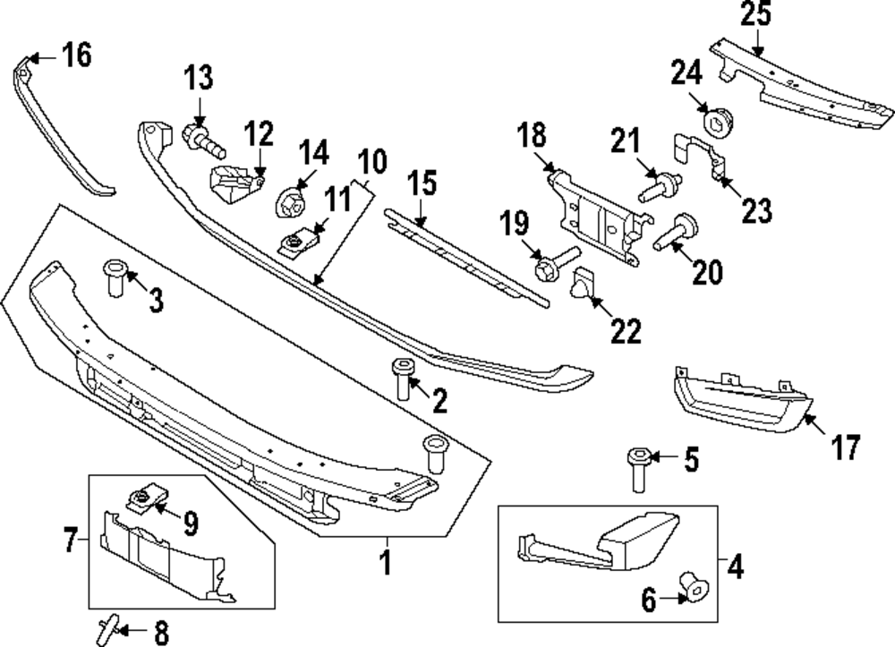 N2DZ-17E810-ZB - Bumper Cover 2022-2024 Ford Bronco | Ford Parts Direct