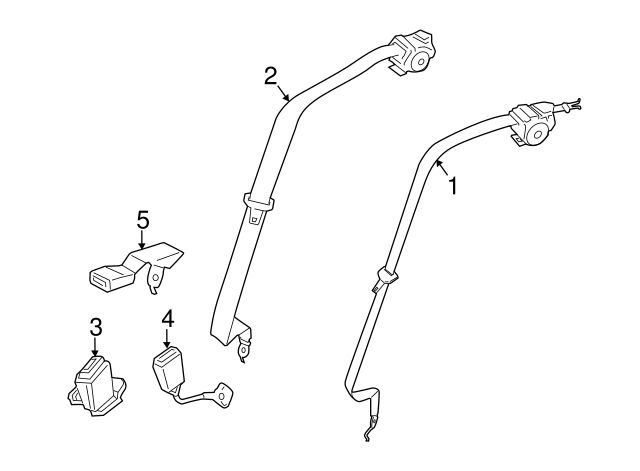 Genuine BMW 72-11-9-172-381 | Buckle End | FREE Shipping on Most Orders ...