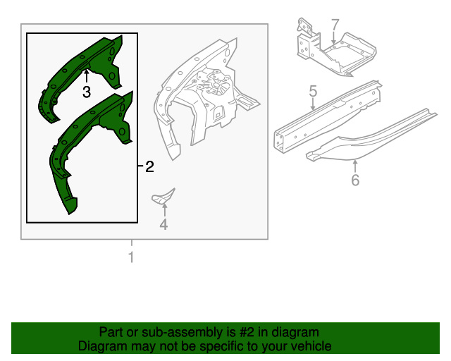 41-10-7-204-052 - Fender Apron 2009-2017 BMW | AutoNationParts.com