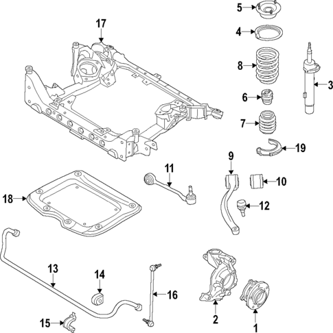 Front Suspension for 2014 BMW X1 | BMW of South Atlanta Parts