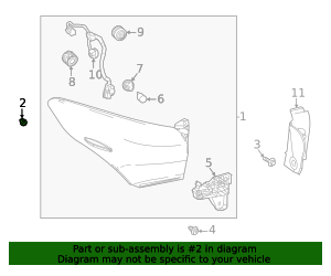 Genuine Toyota Tail Lamp Assembly Guide part# 81496-50010 for 2019-2025 ...