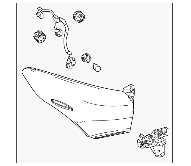 Genuine Toyota Tail Lamp Assembly part# 81560-0E230 for 2020-2023 ...