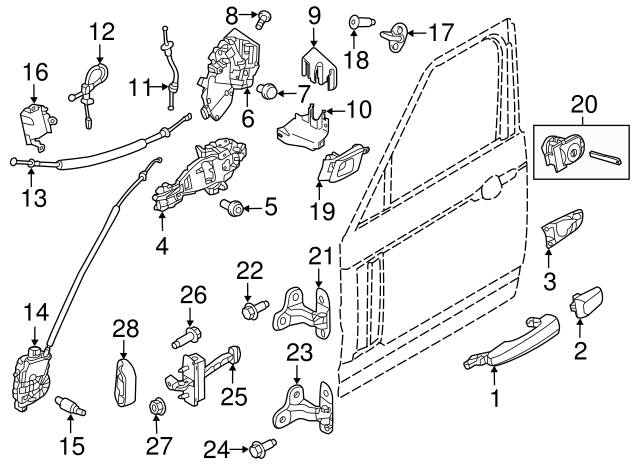 Genuine Lock Actuator for 2014-2022 Land Rover Range Rover Sport | Land ...