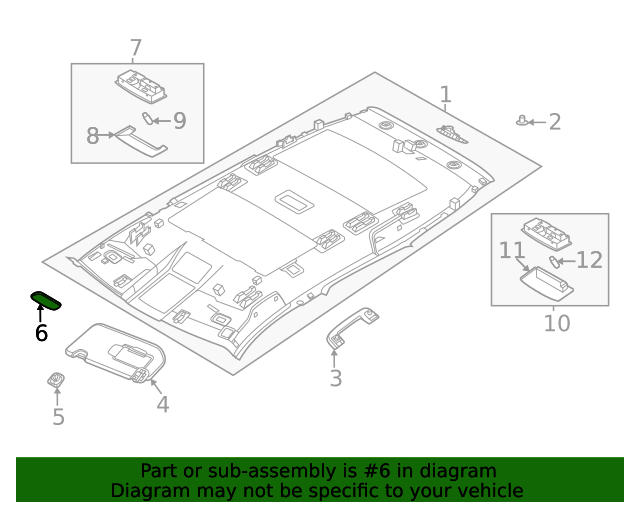 26430-00Q0C - Lgt-Vanity Mirror Nissan Parts & Accessories Online
