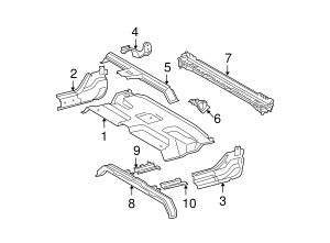 2007-2013 Toyota Tundra Seat Reinforced 57845-0C010 | OEM Parts Online