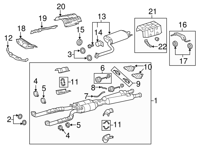 2005-2012 Lexus Exhaust Pipe Clamp 90080-46121 | OEM Vehicle Parts