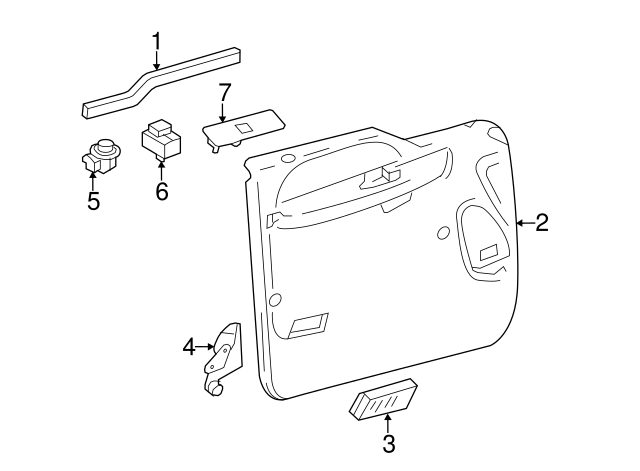 BC3Z-2523942-AA - Door Trim Panel 2011-2016 Ford | AutoNationParts.com