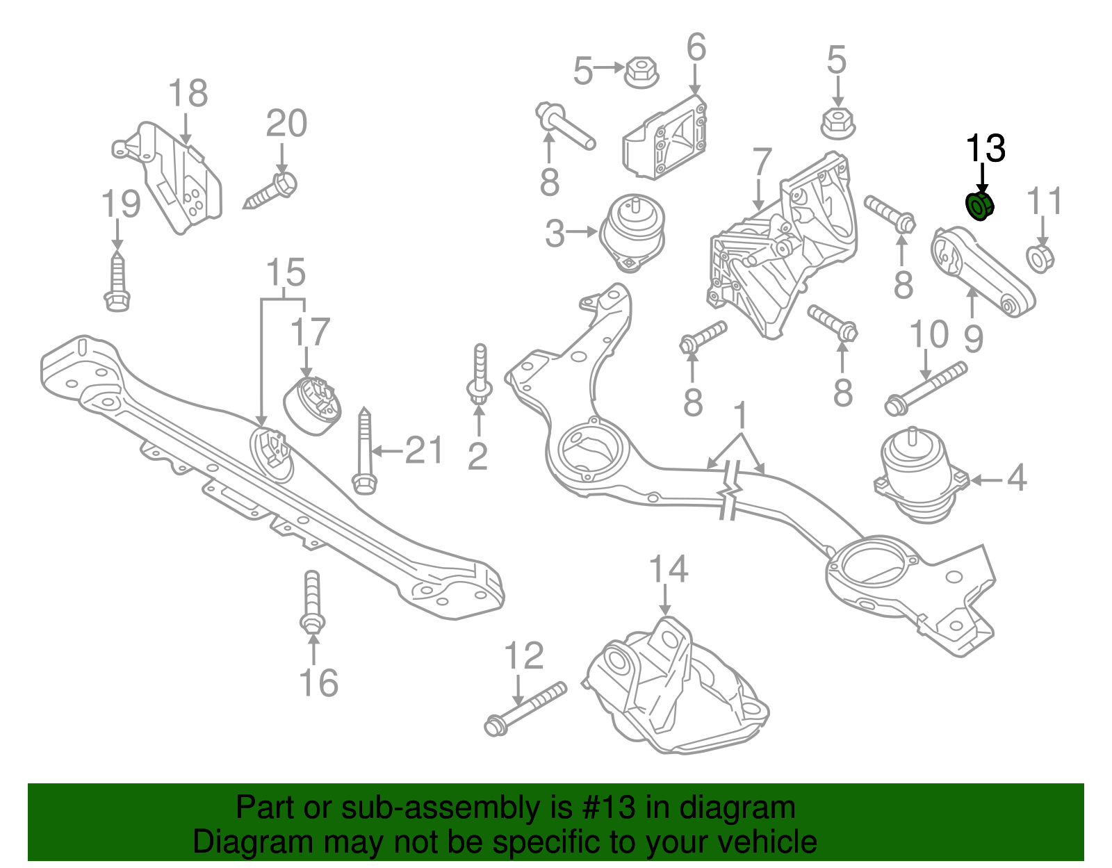 2010-2024 Porsche Upper Bracket Nut WHT-004-635 | Gaudin Porsche Parts