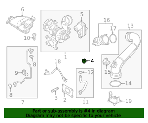 2013-2021 Volkswagen Turbocharger Lock Nut WHT-000-001-N | OEM Parts Online