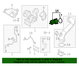 2013-2021 Volkswagen Inter-Cooler Pipe Adapter 04E-145-875-F | OEM ...
