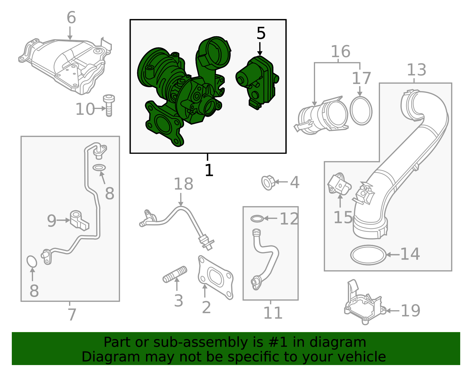 2019-2021 Volkswagen Turbocharger 04E-145-722-N | OEM Parts Online
