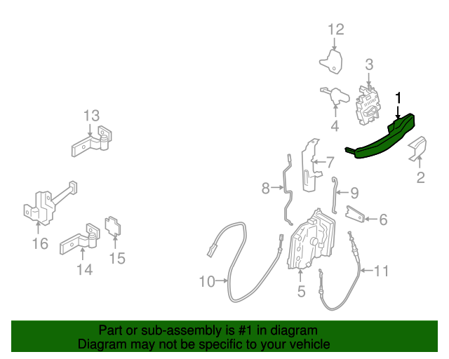 51217408381 - 2014-2021 BMW Handle, Outside (51-21-7-408-381) | BMW of ...