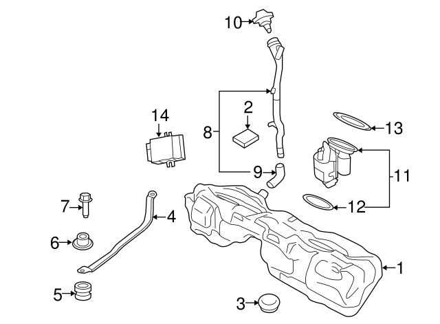16117470341 - 2013-2022 BMW Filler Cap (16-11-7-470-341) | BMW of South ...