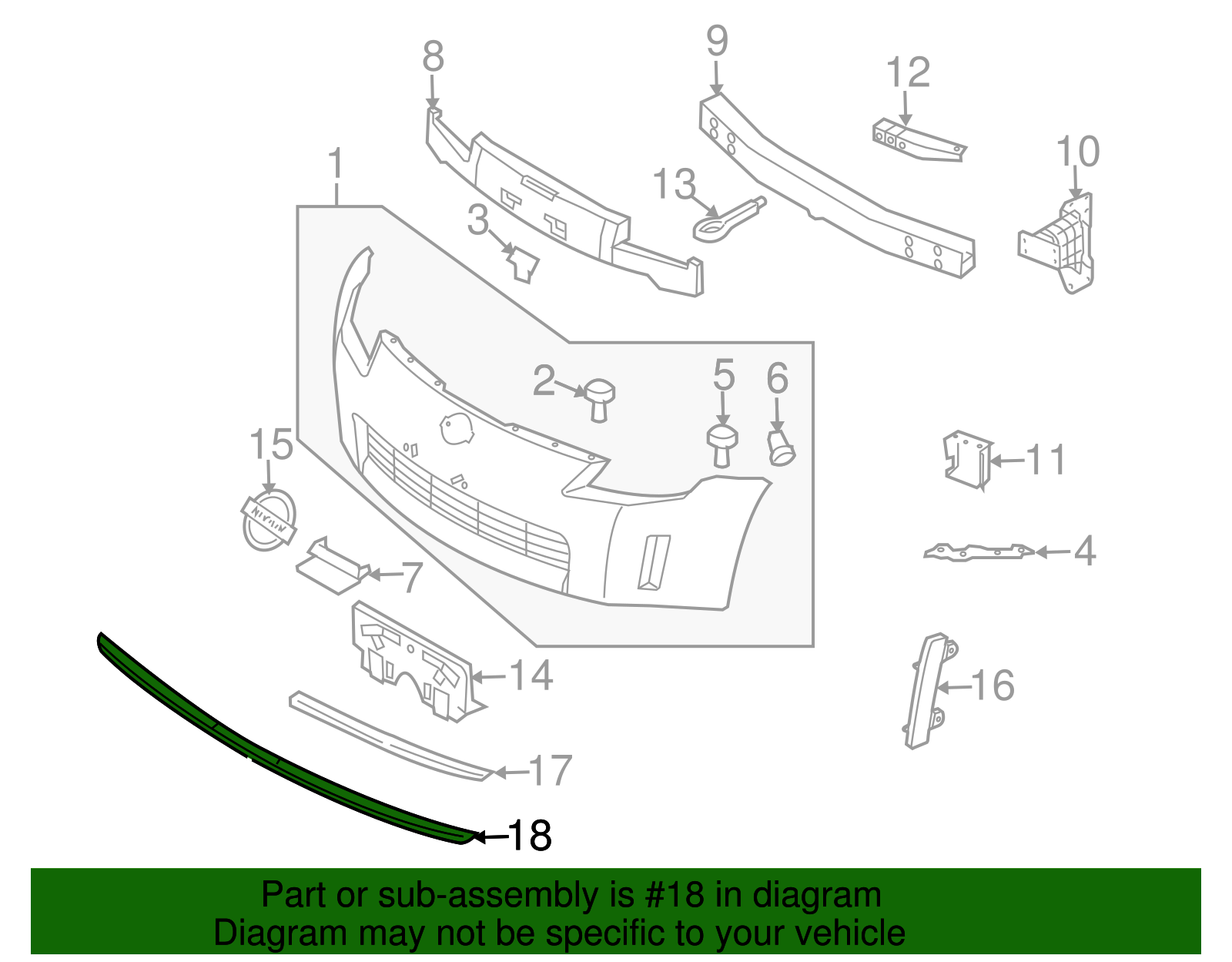 2006-2009 Nissan 350Z Lower Molding 62084-CF40A | Team Nissan Inc.