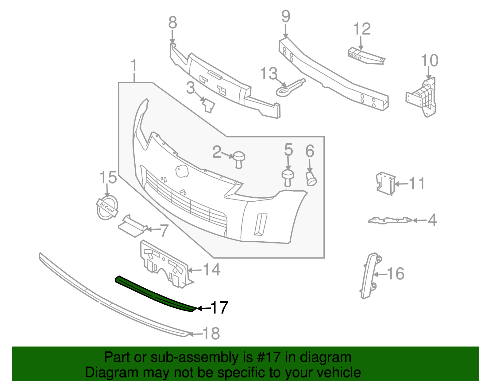 2006-2009 Nissan 350Z Upper Molding 62082-CF40A | Kline Nissan