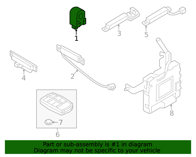 Genuine Warning Buzzer for 2015-2024 Hyundai | Part# 95710-C1000 ...