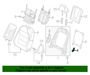 2009-2017 Volkswagen Adjust Handle 5N0-881-236-D-95T | OEM Parts Online