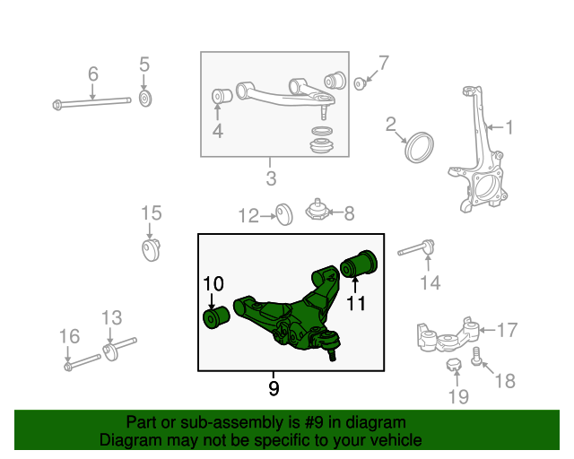 Genuine Toyota Suspension Control Arm (Right, Front, Lower) part# 48068 ...
