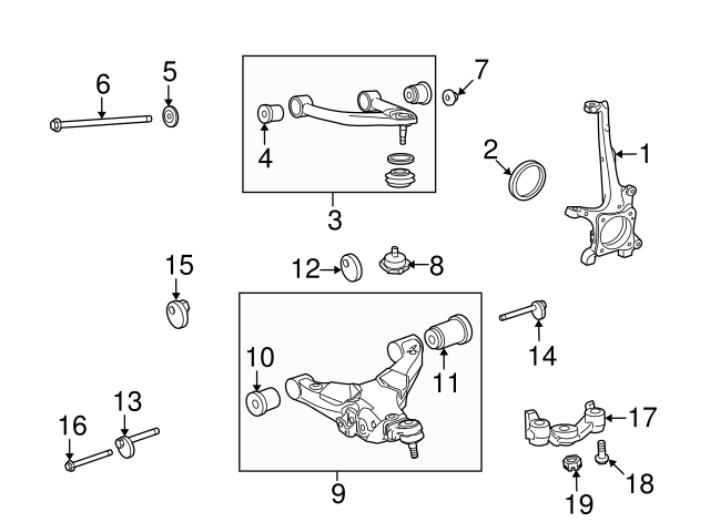 48630-0C011 - Suspension Control Arm (Left, Front, Upper) - 2007-2022 ...