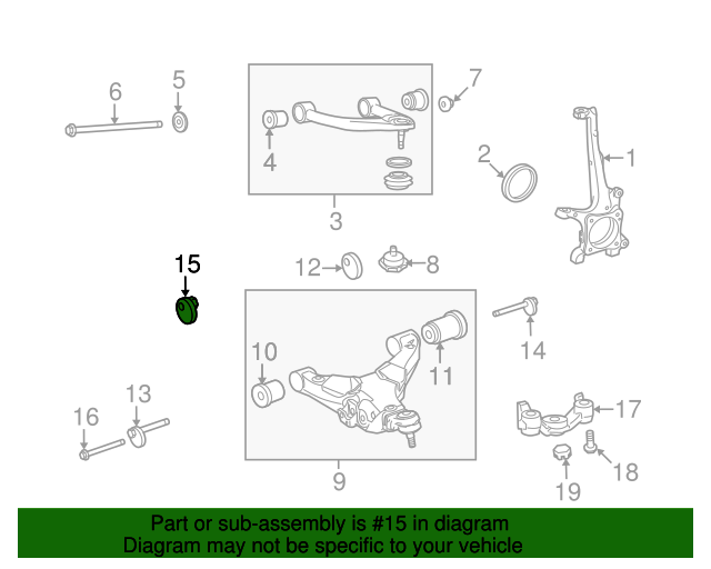 48452-0C020 - Alignment Camber Adjusting Eccentric 2007-2022 Toyota ...