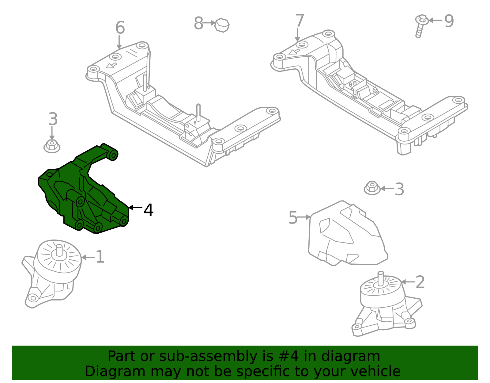 21825-T6100 - Bracket Engine Support Right-hand 2021-2022 Genesis GV80 ...