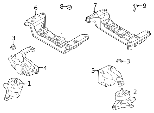 2021-2024 Genesis GV80 Bracket Assembly Engine Mtg Right-hand 21840 ...