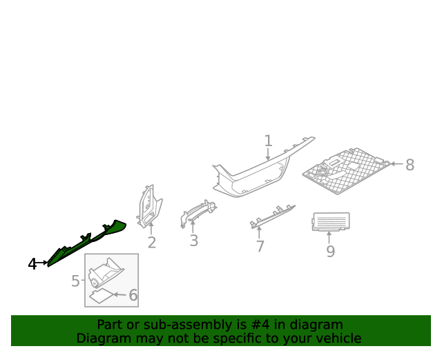 51-45-7-937-979 - Instrument Panel Knee Bolster 2020-2023 BMW ...