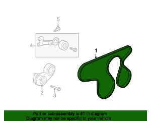 2004-2012 GM V-Ribbed Serpentine Belt 12611636 GM | GMPartsDirect.com