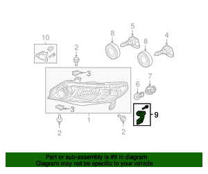 06150-SNA-A01 - Headlight Bracket 2006-2011 Honda Civic | Honda Parts ...