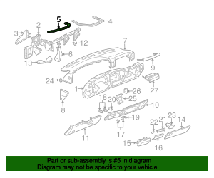 1999-2006 GM Support Bracket 15916468 | GMPartsDirect.com