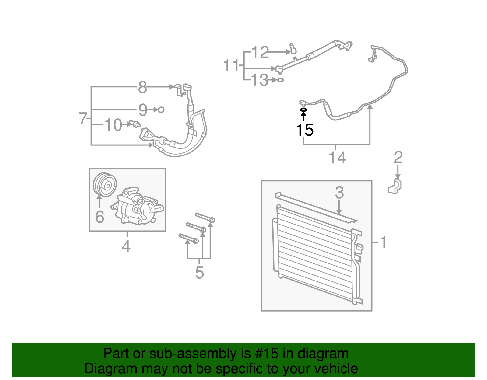 1999-2025 GM Hose & Tube Assembly O-Ring (Replaces Part Number 2724966 ...