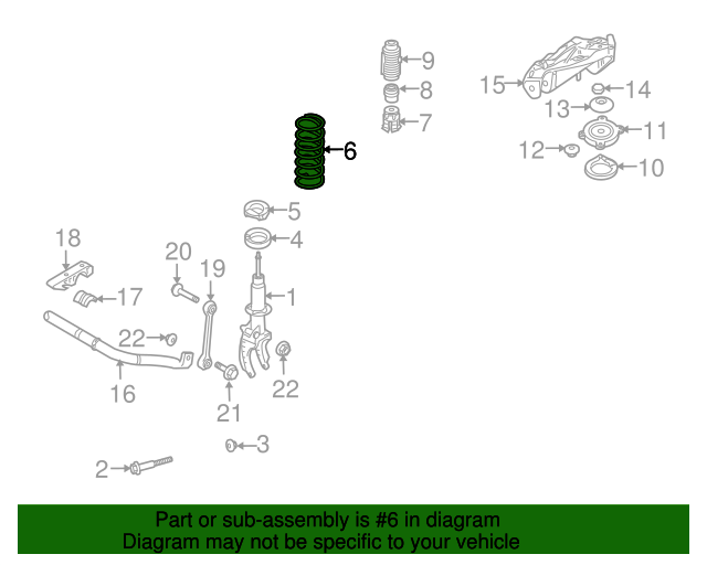 7L8-411-105-AR - Coil Spring 2007-2015 Audi Q7 | AutoNationParts.com