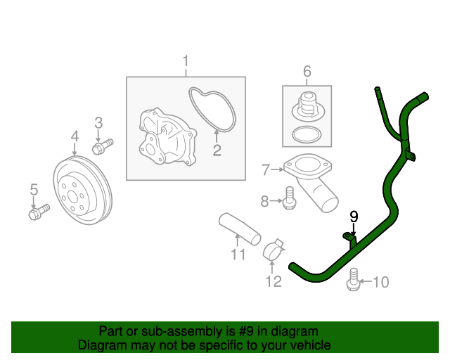 2013-2019 Subaru By-Pass Pipe 14050AA992 | Subaru Parts Store