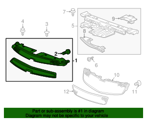 2011-2014 Chevrolet Cruze Front Upper Grille 96981100 GM ...